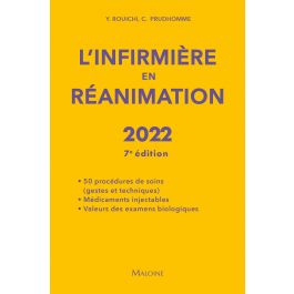L'infirmière en réanimation 2022, 7e éd. - Editions Maloine